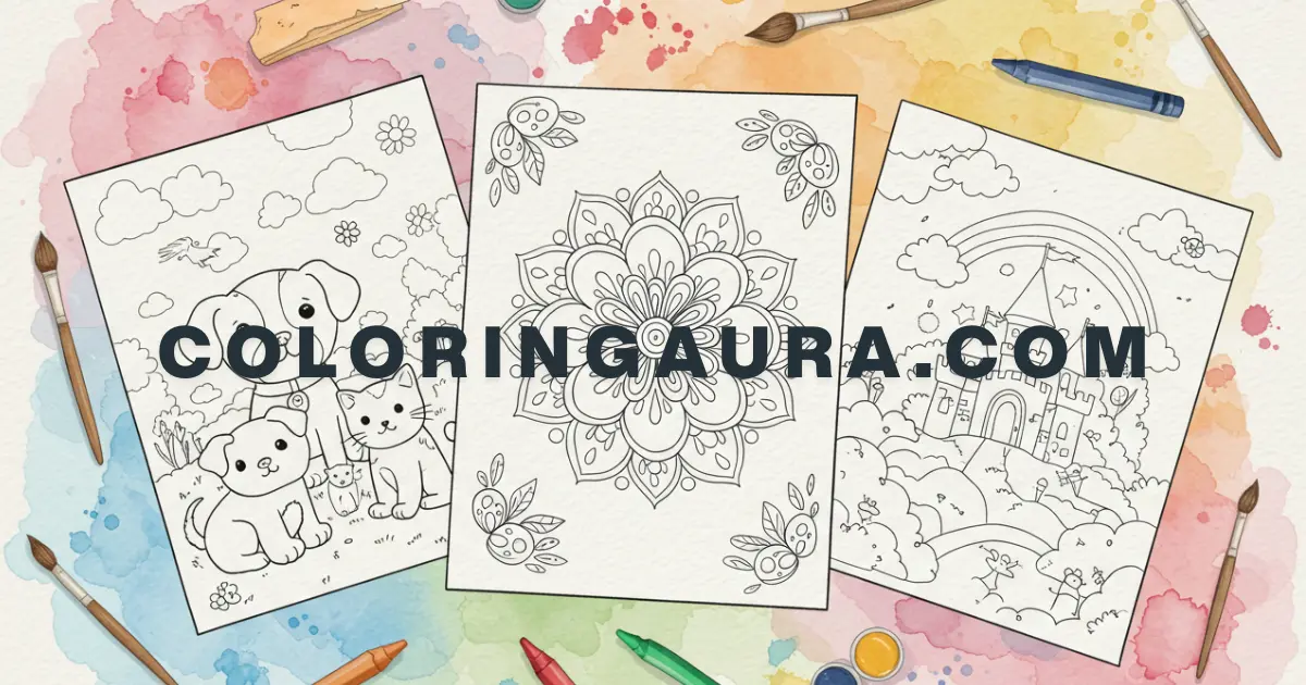 Free Coloring Pages to Print & Download | Fun Designs for Kids & Adults